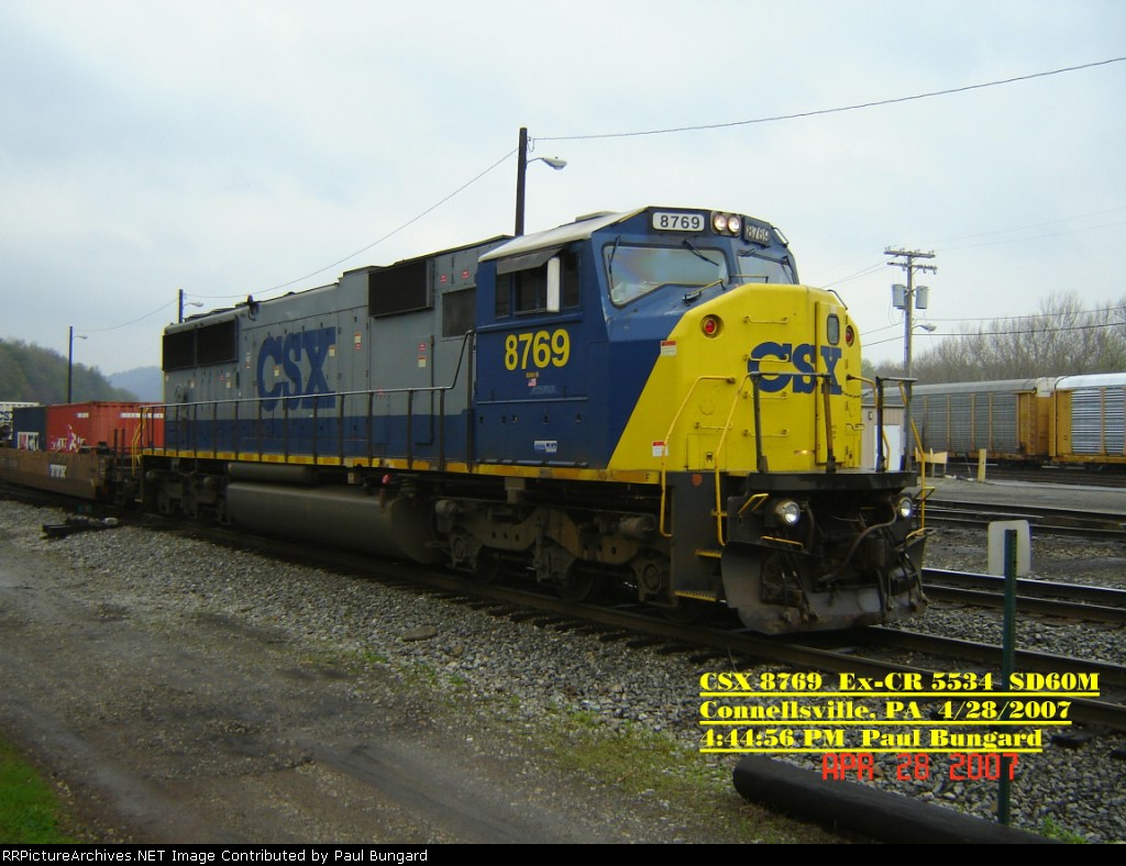 CSX 8769 Ex- CR 5534 SD60M April 28, 2007